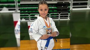 Valeria Rebollo, campeona de España alevín en Kata - Badajoz Deportes